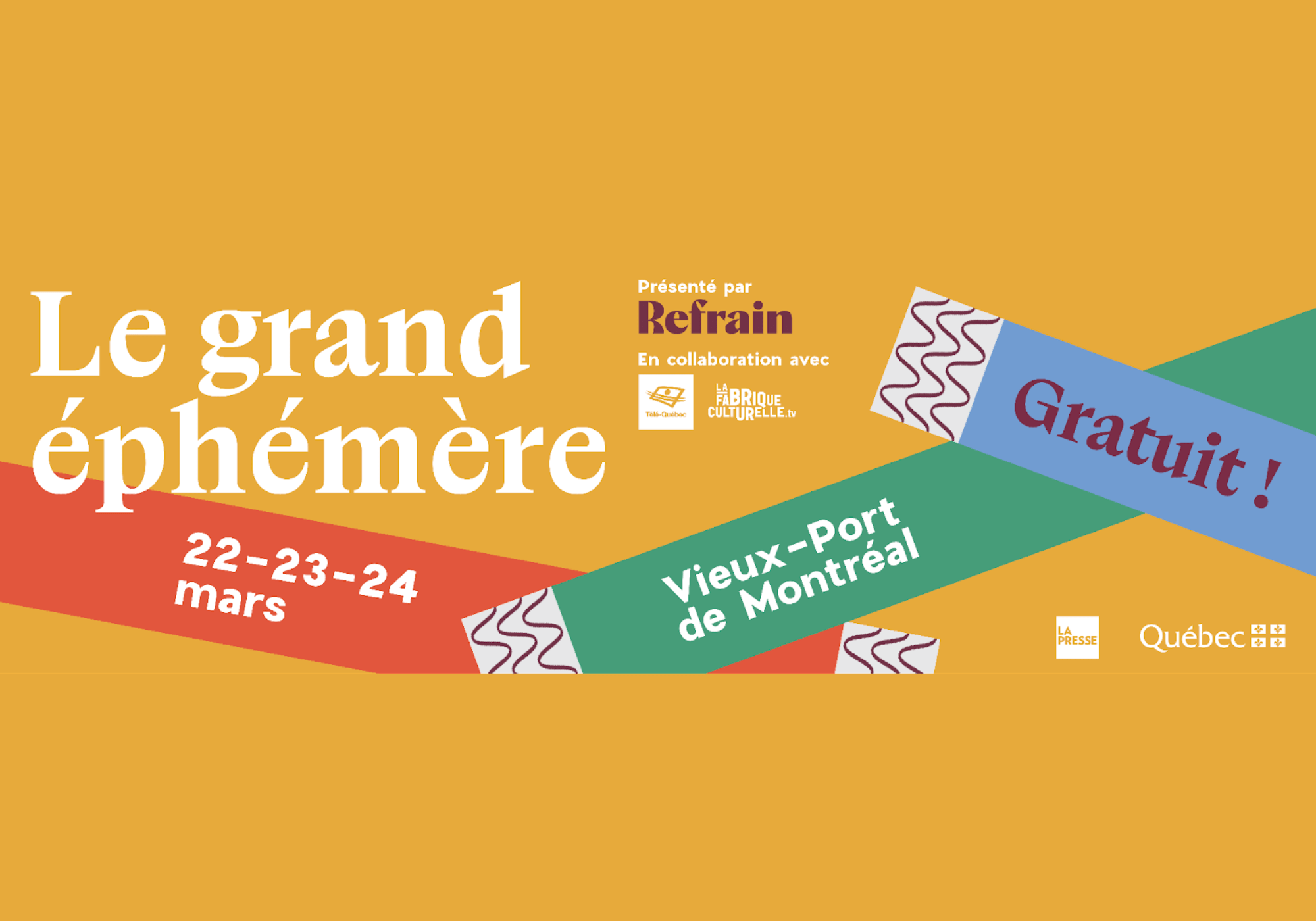 Le REFRAIN présente Le grand éphémère | Franconnexion